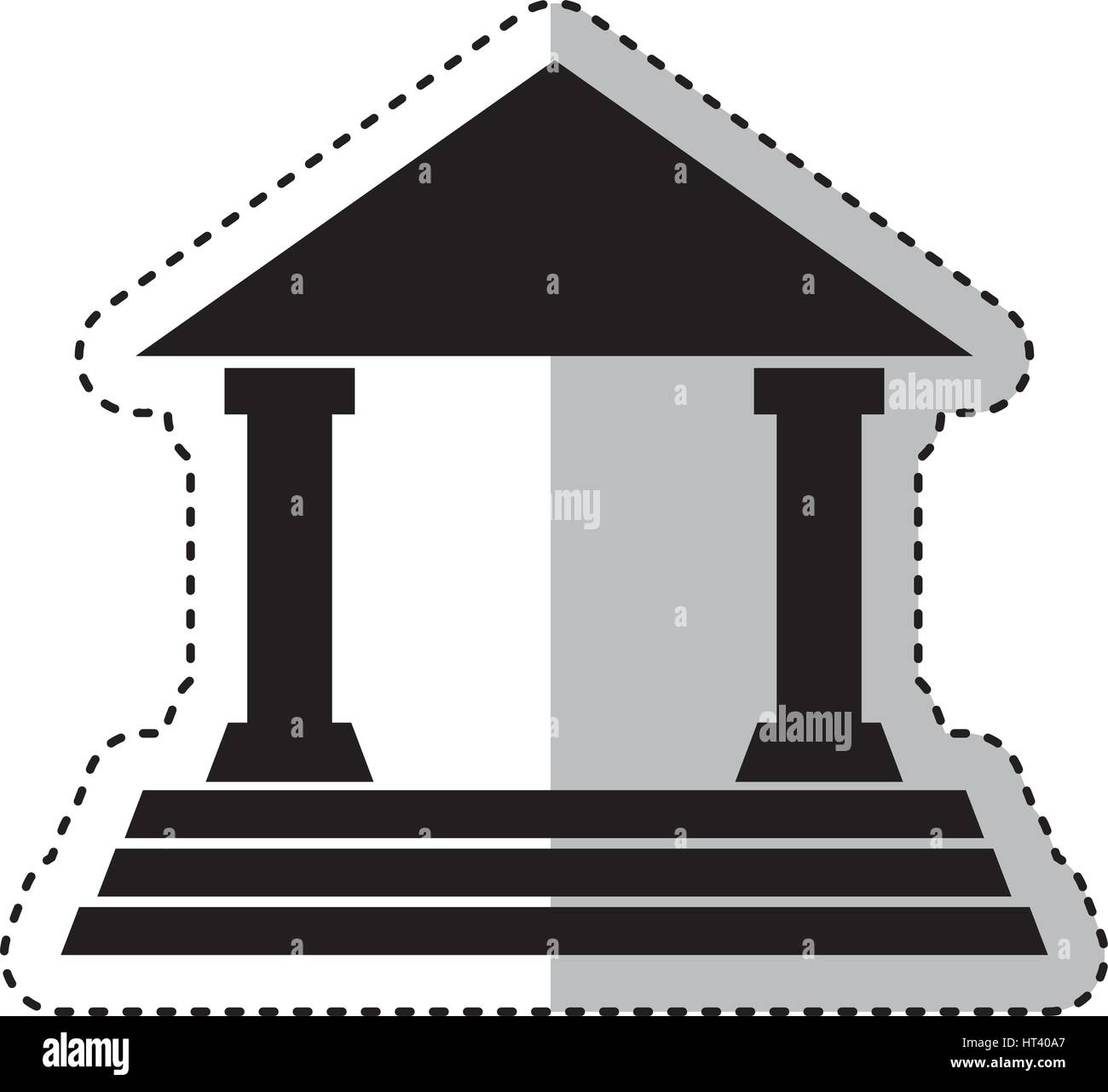 building roman columns icon Stock Vector Image & Art - Alamy