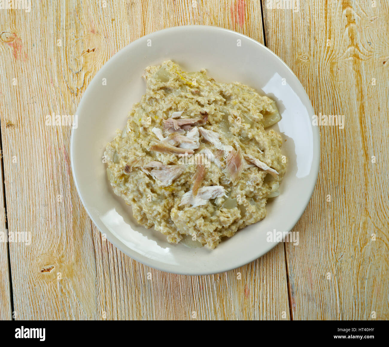 Hareesh - Yemeni pearl barley with chicken Stock Photo - Alamy