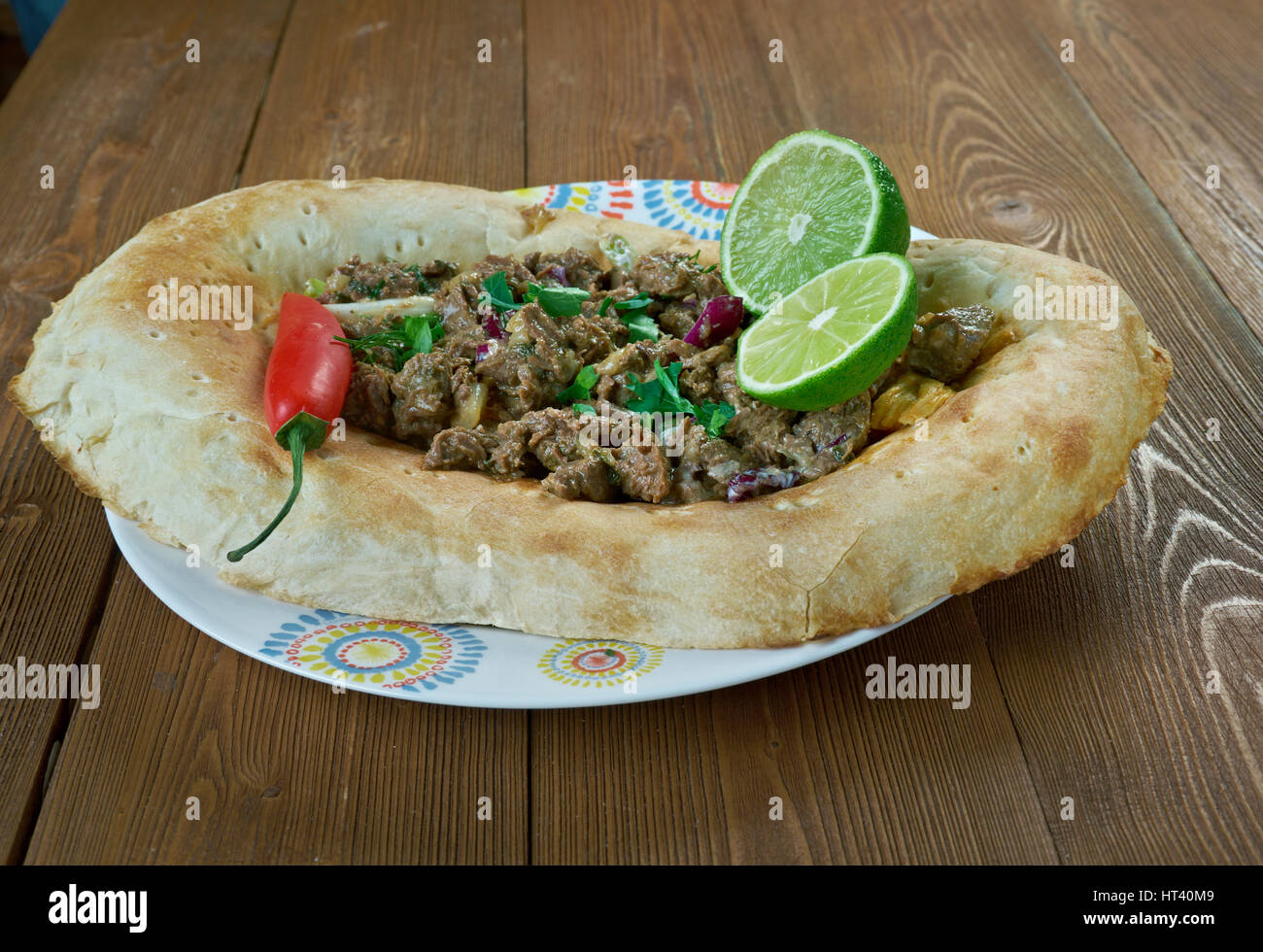 alambre mexicano - popular Mexican dish consisting of grilled beef ...