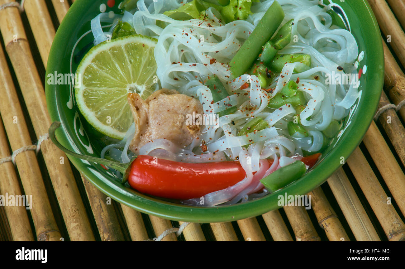 Lao Rice Noodle Soup - Foe Stock Photo - Alamy