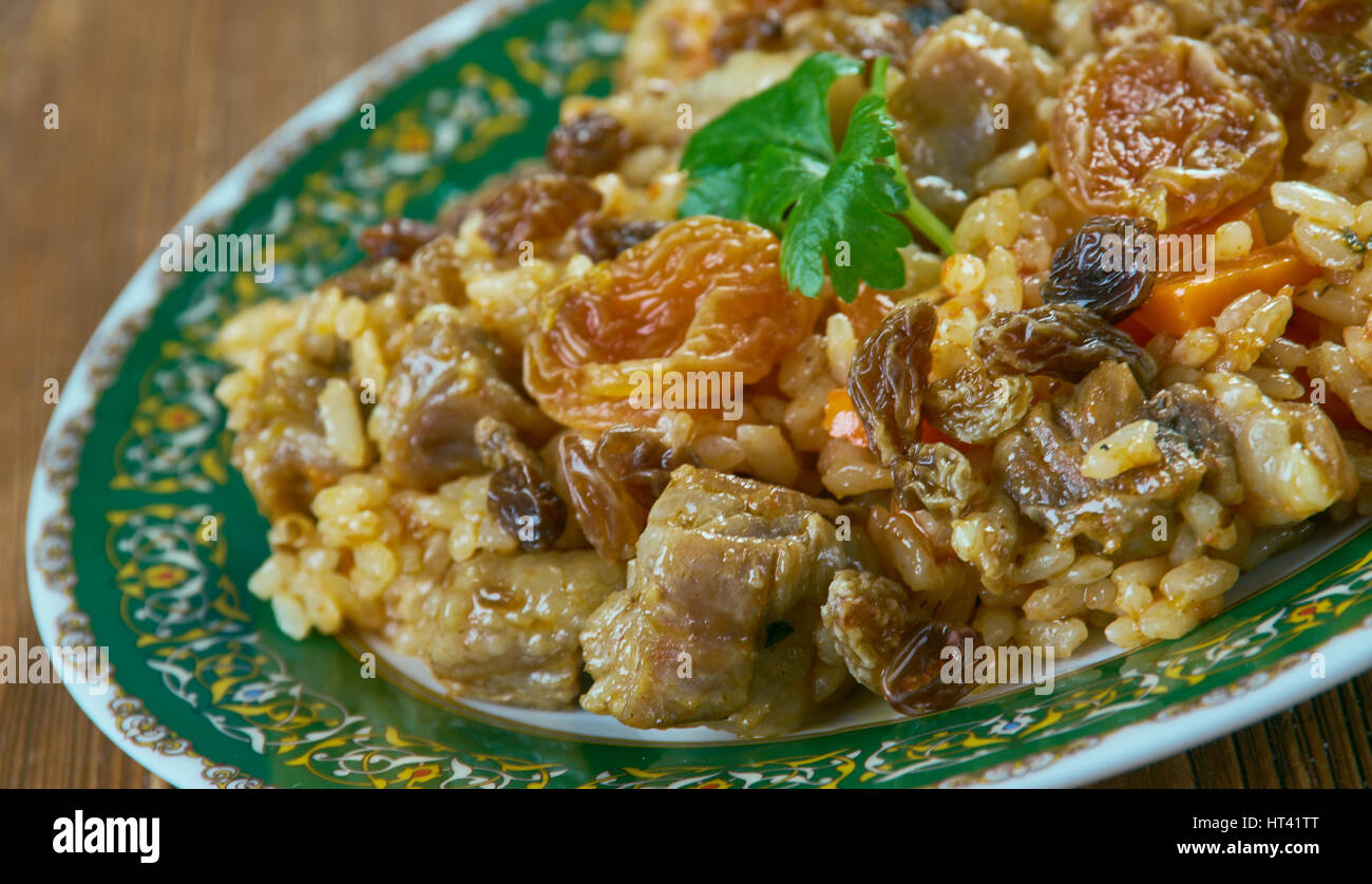 tursu qovurma plov - Azerbaijan pilaf Stock Photo - Alamy