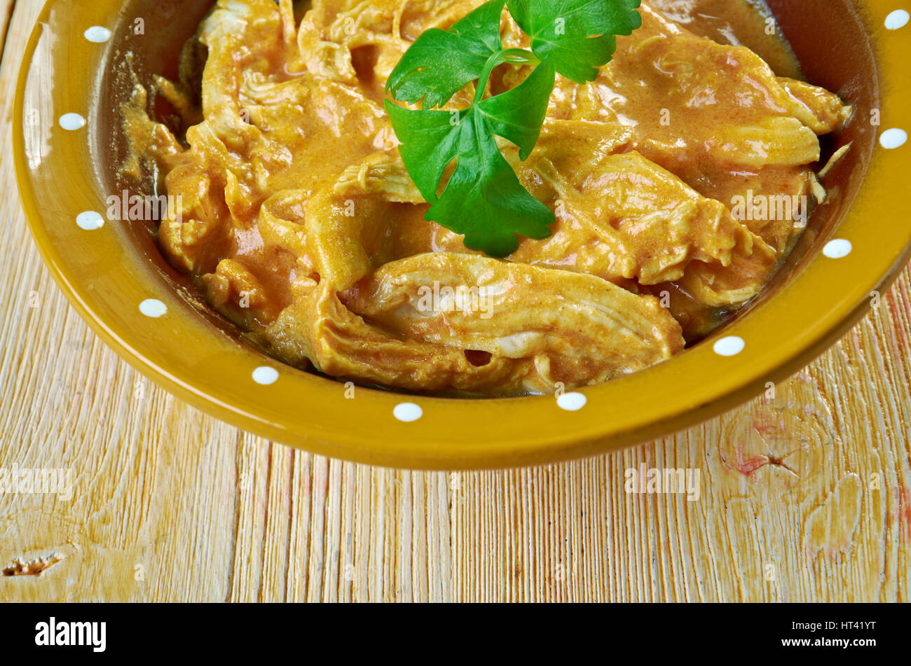 Congo Poulet Nyembwe.African cuisine Stock Photo - Alamy