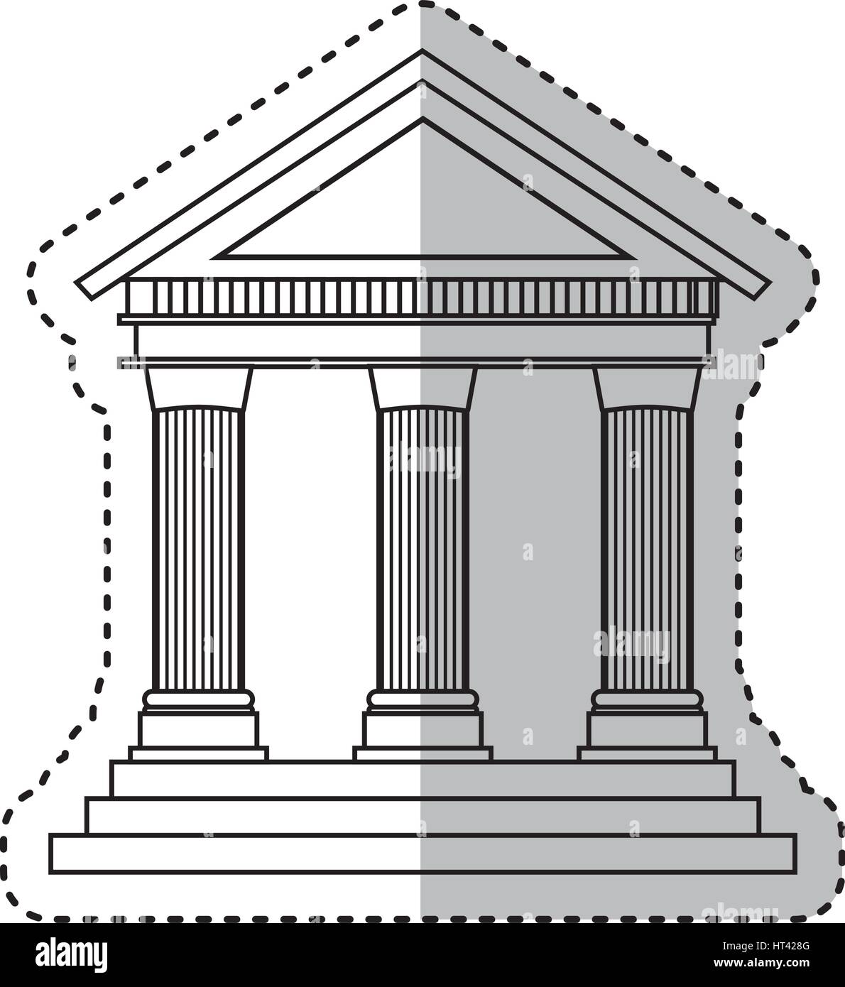 building roman columns icon Stock Vector Image & Art - Alamy