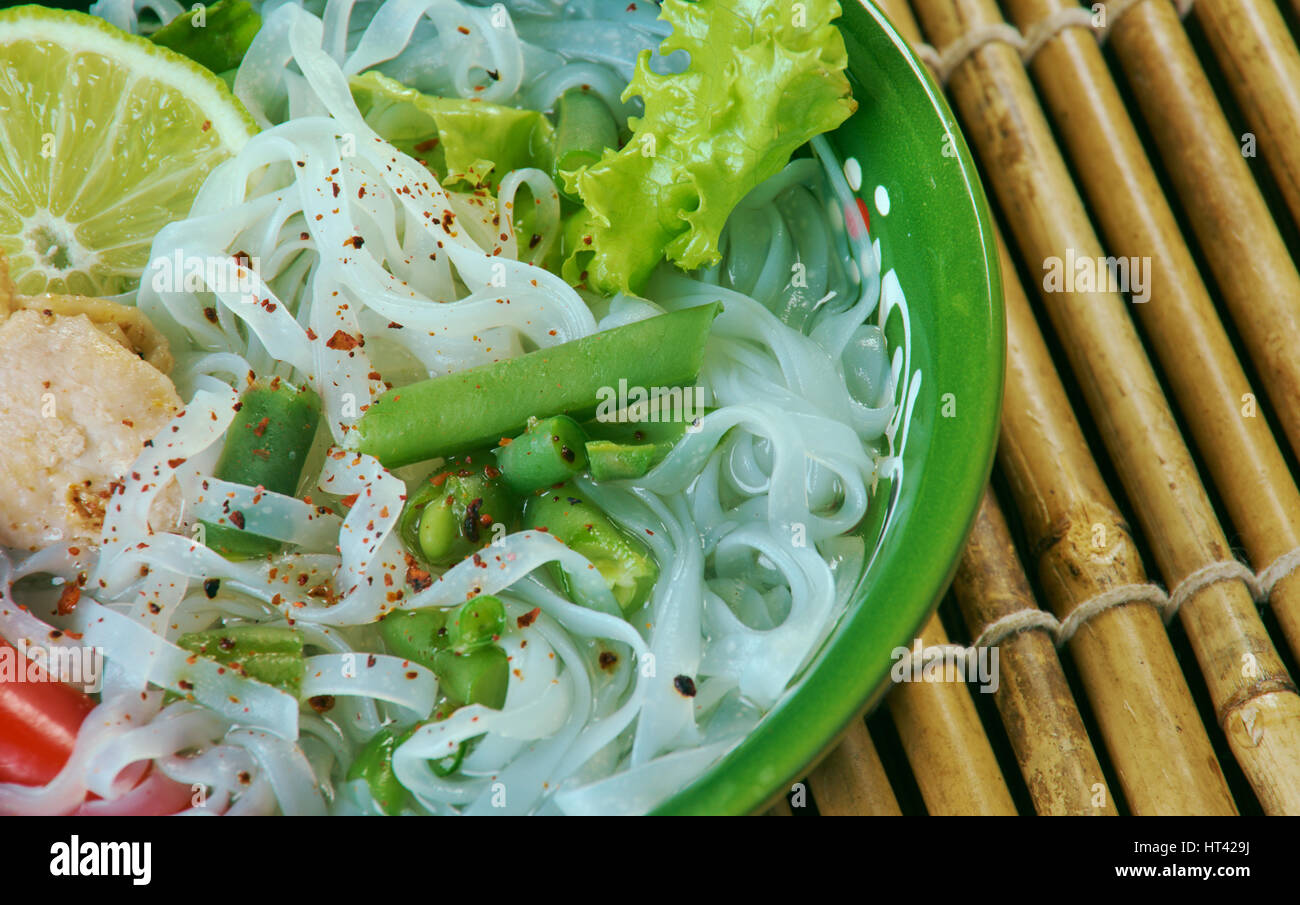 Lao Rice Noodle Soup - Foe Stock Photo - Alamy