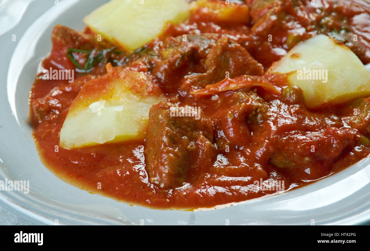 Bredie- Cape Malay mutton stew - South African lamb stew Stock Photo ...