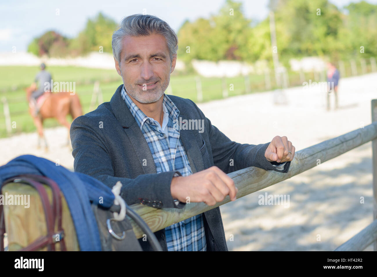 man at a ranch Stock Photo - Alamy