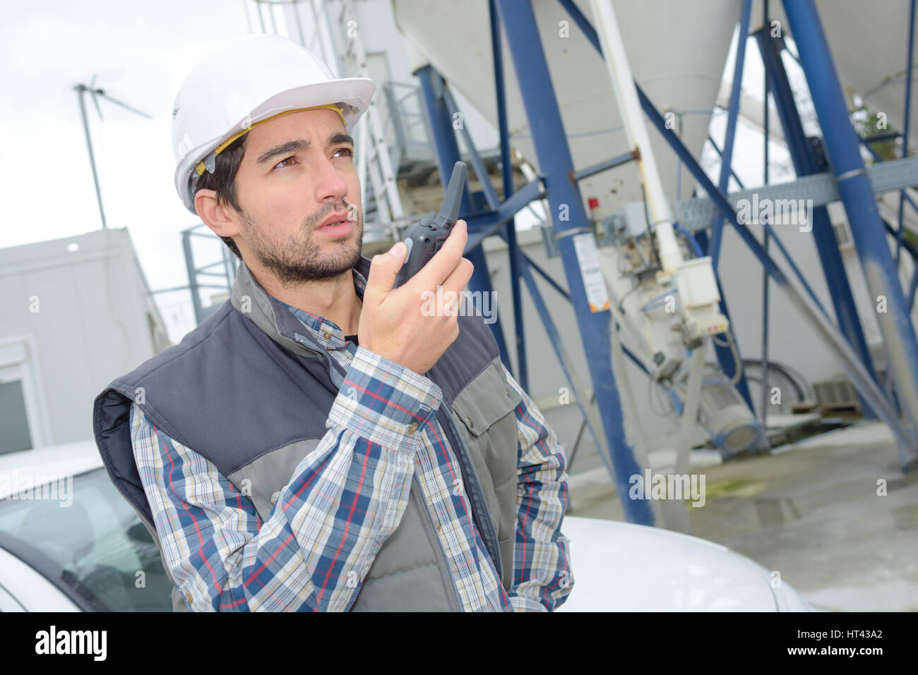 reporting to the supervisor Stock Photo - Alamy