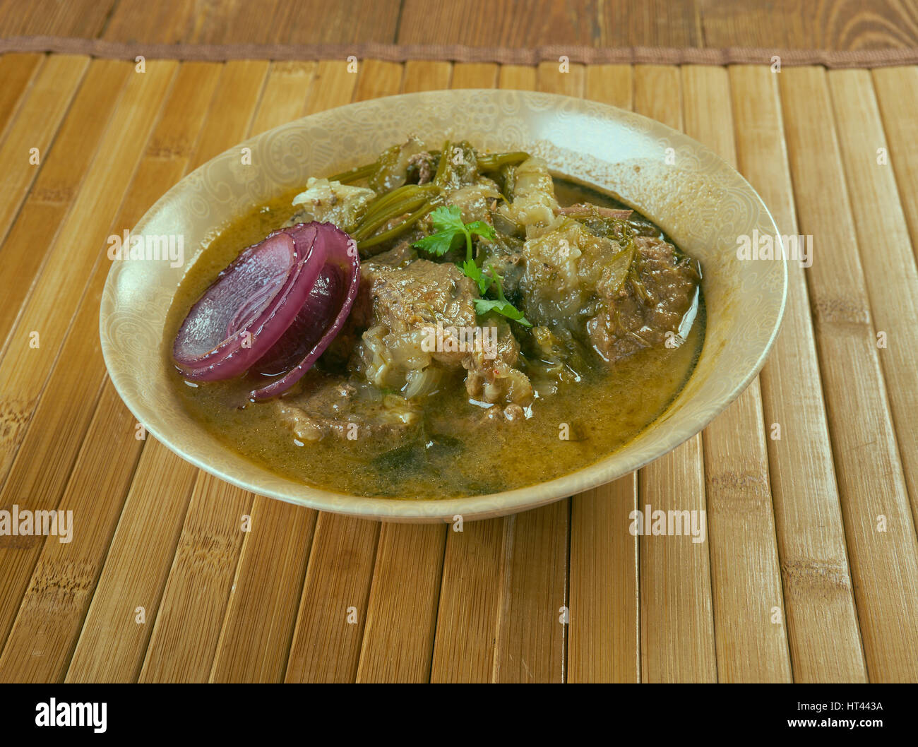 Ethiopian Lamb Onion Stew - Awaze Tibs.African cuisine Stock Photo - Alamy