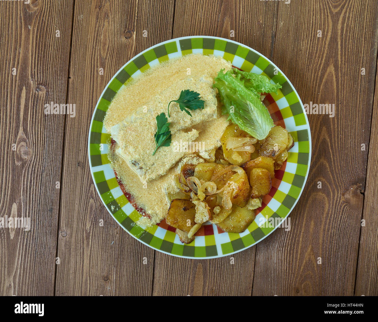 Apelsinfisk - pollock with orange sauce.Norwegian cuisine Stock Photo ...