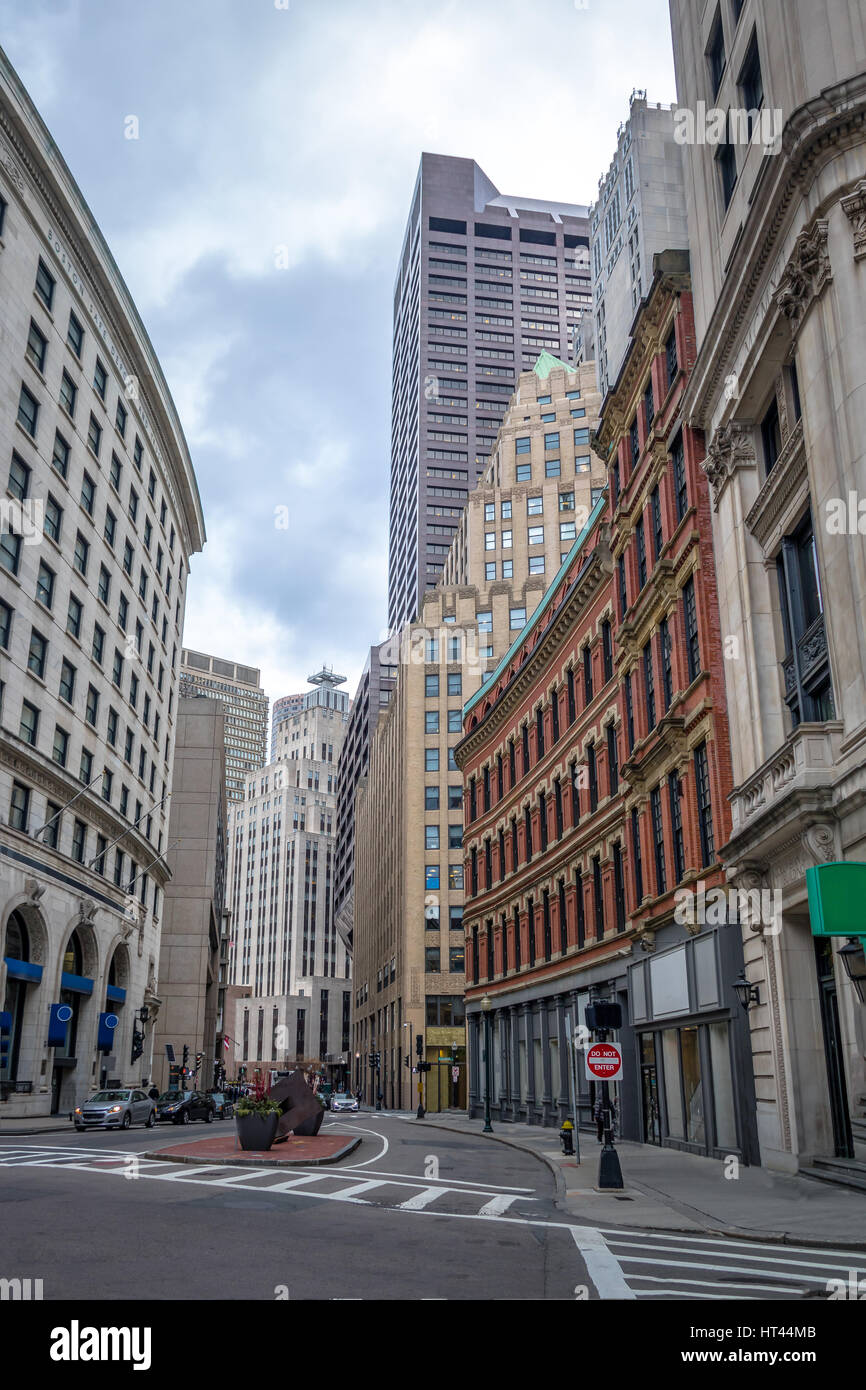 Boston Street Buildings - Boston, Massachusetts, USA Stock Photo - Alamy