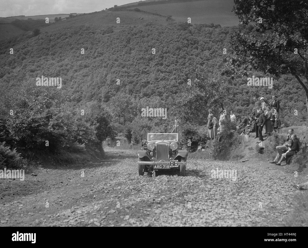 British Salmson competing in the Mid Surrey AC Barnstaple Trial ...