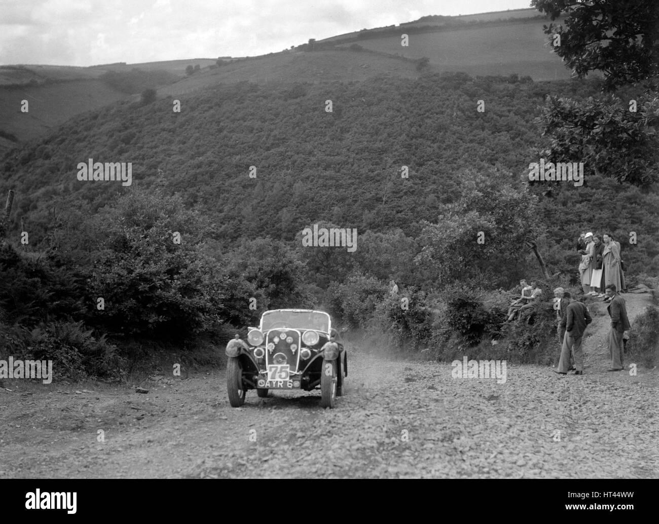Singer sports competing in the Mid Surrey AC Barnstaple Trial, Beggars ...