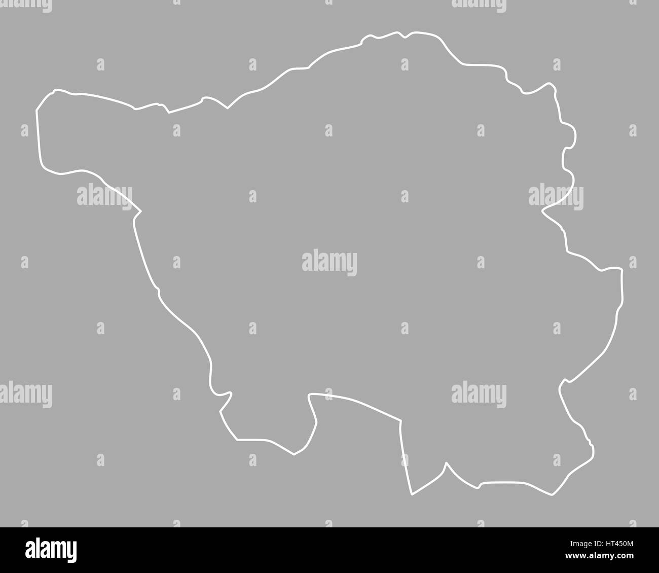 Map of Saarland Stock Photo - Alamy