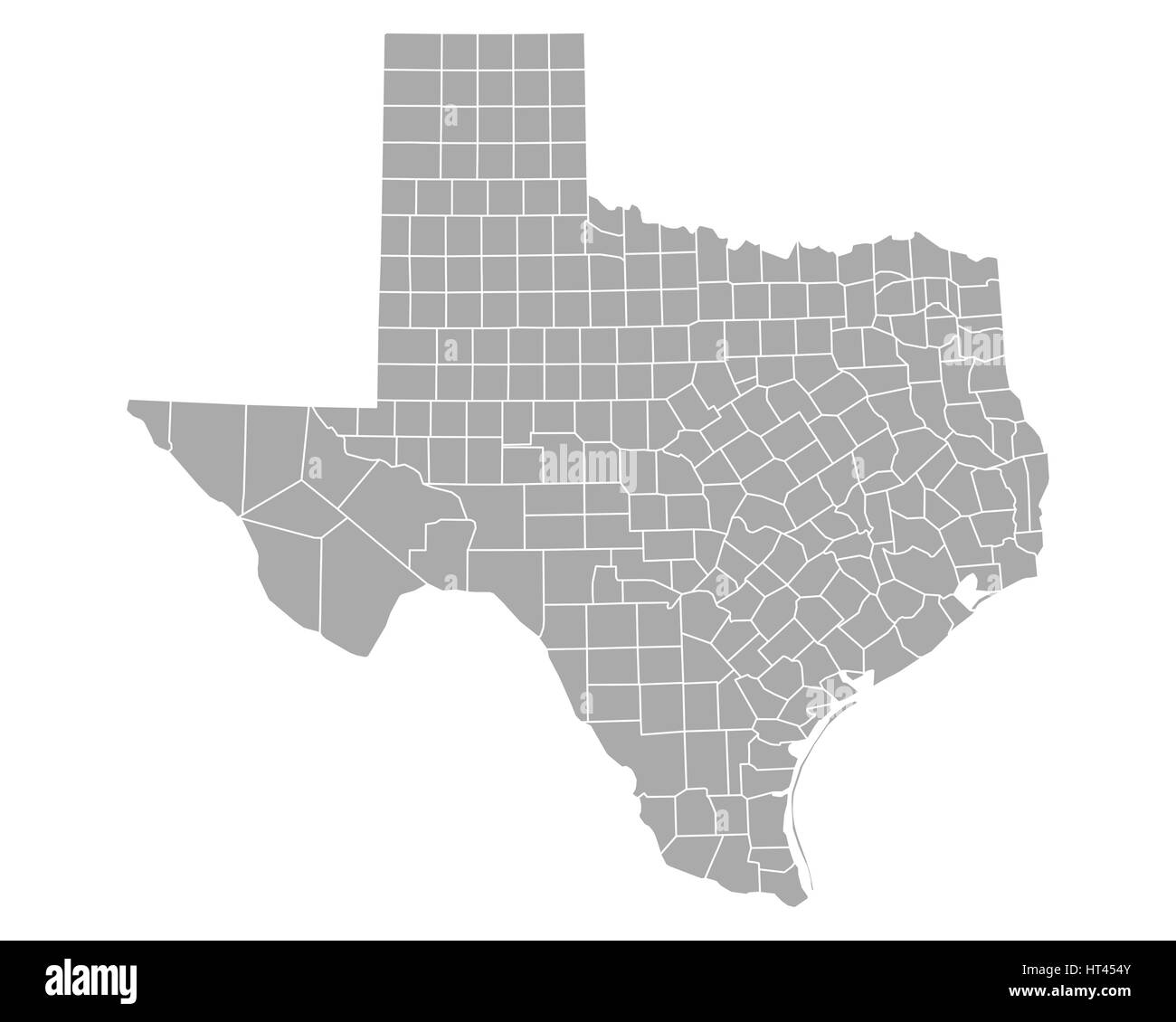 Map of Texas Stock Photo - Alamy