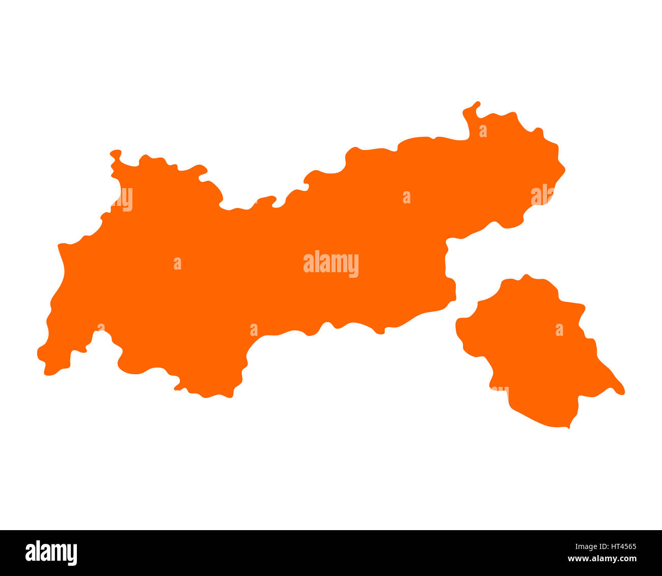 Map of Tyrol Stock Photo - Alamy