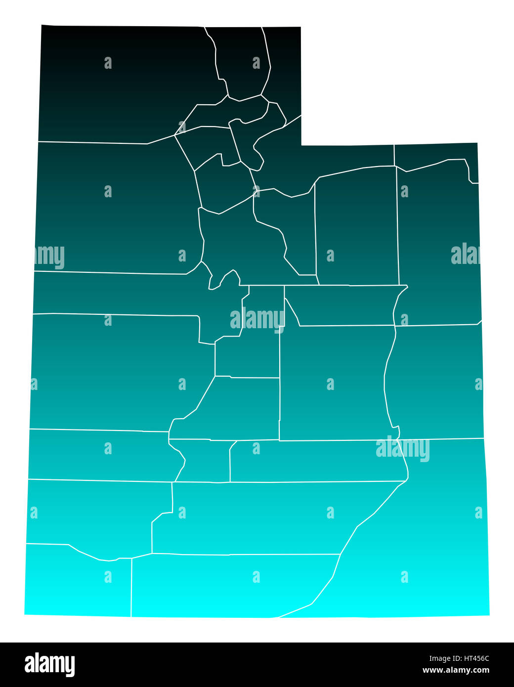 Map of Utah Stock Photo - Alamy