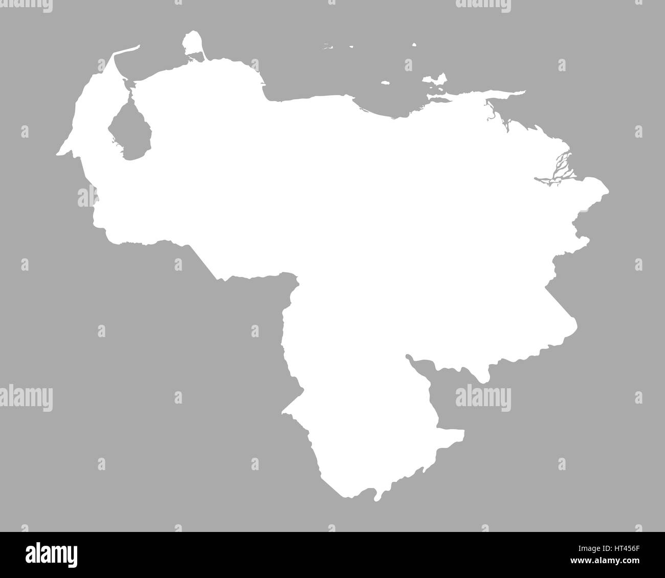 Map of venezuela Black and White Stock Photos & Images - Alamy