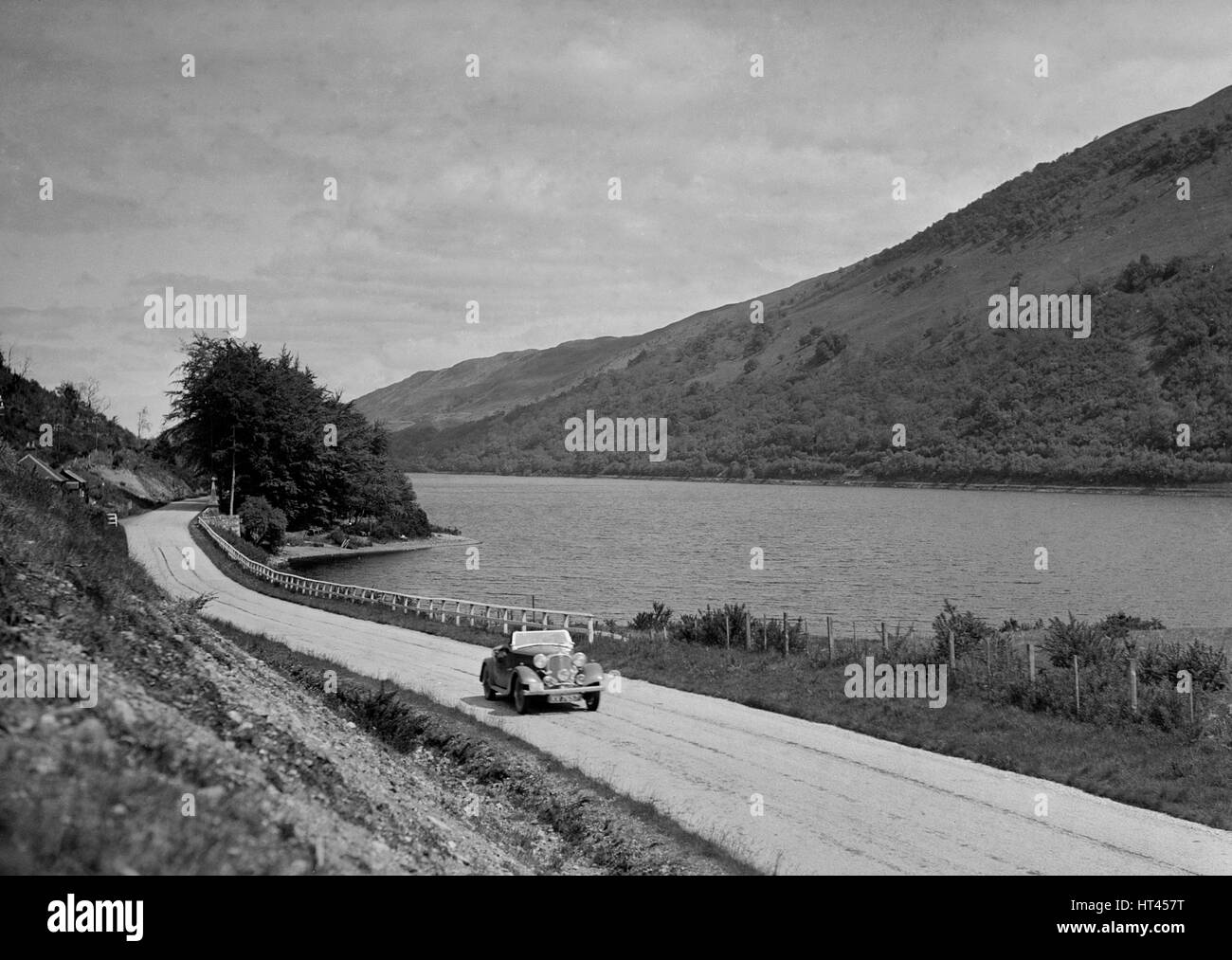 Rover competing in the RSAC Scottish Rally, 1936. Artist: Bill Brunell ...