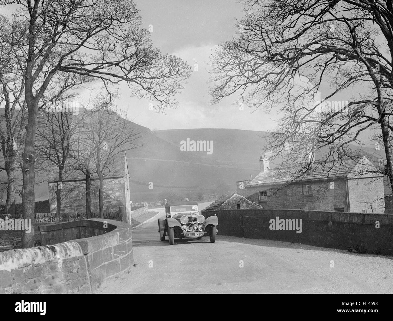 SS Jaguar 100 of Mrs IW McLennan competing in the RAC Rally, 1939 ...