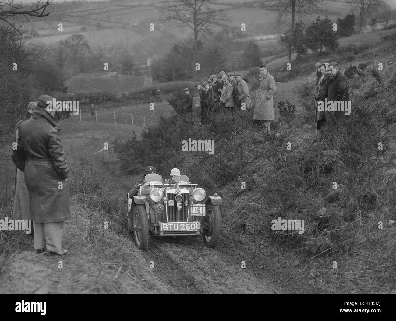 MG PB of J Terras competing in the MG Car Club Midland Centre Trial ...