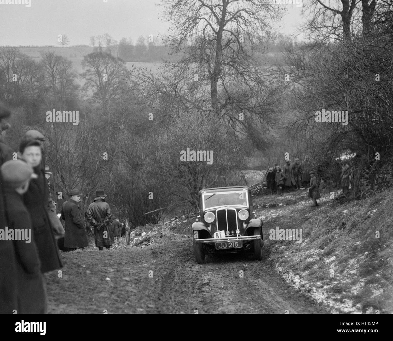 Standard Nine saloon of Mrs M Vaughan competing in the Sunbac Colmore ...