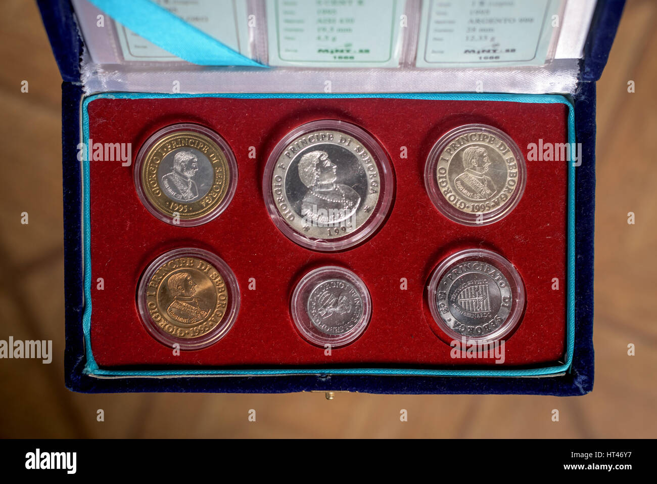 Collection of Luigino, the currency of the Principality of Seborga ...