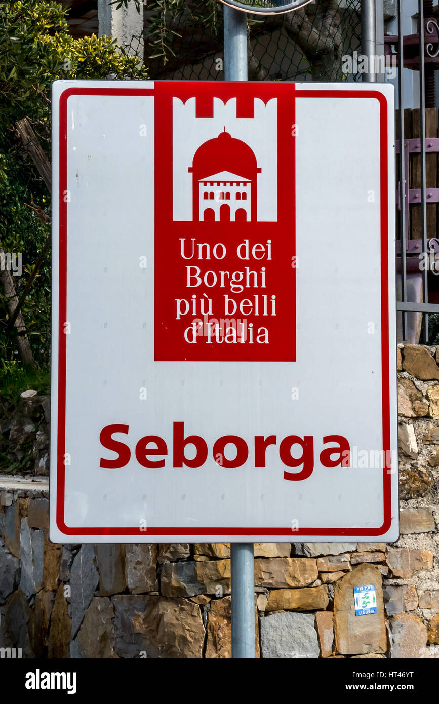 The Principality of Seborga, near Imperia, in Liguria province, Italy ...