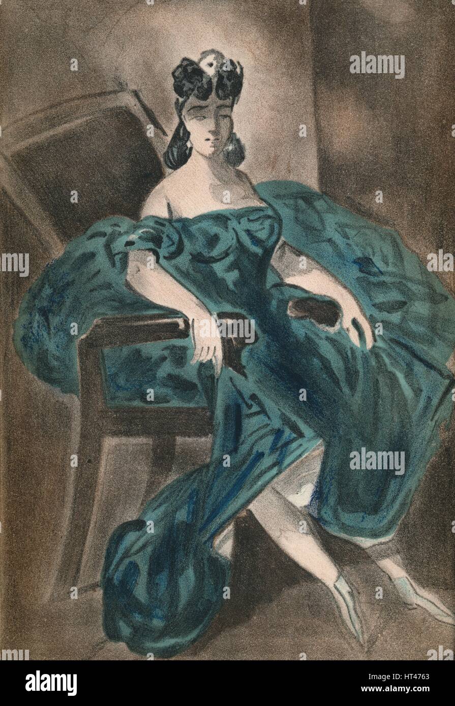 'Portrait II', 1865, (1939). Artist: Constantin Guys Stock Photo - Alamy