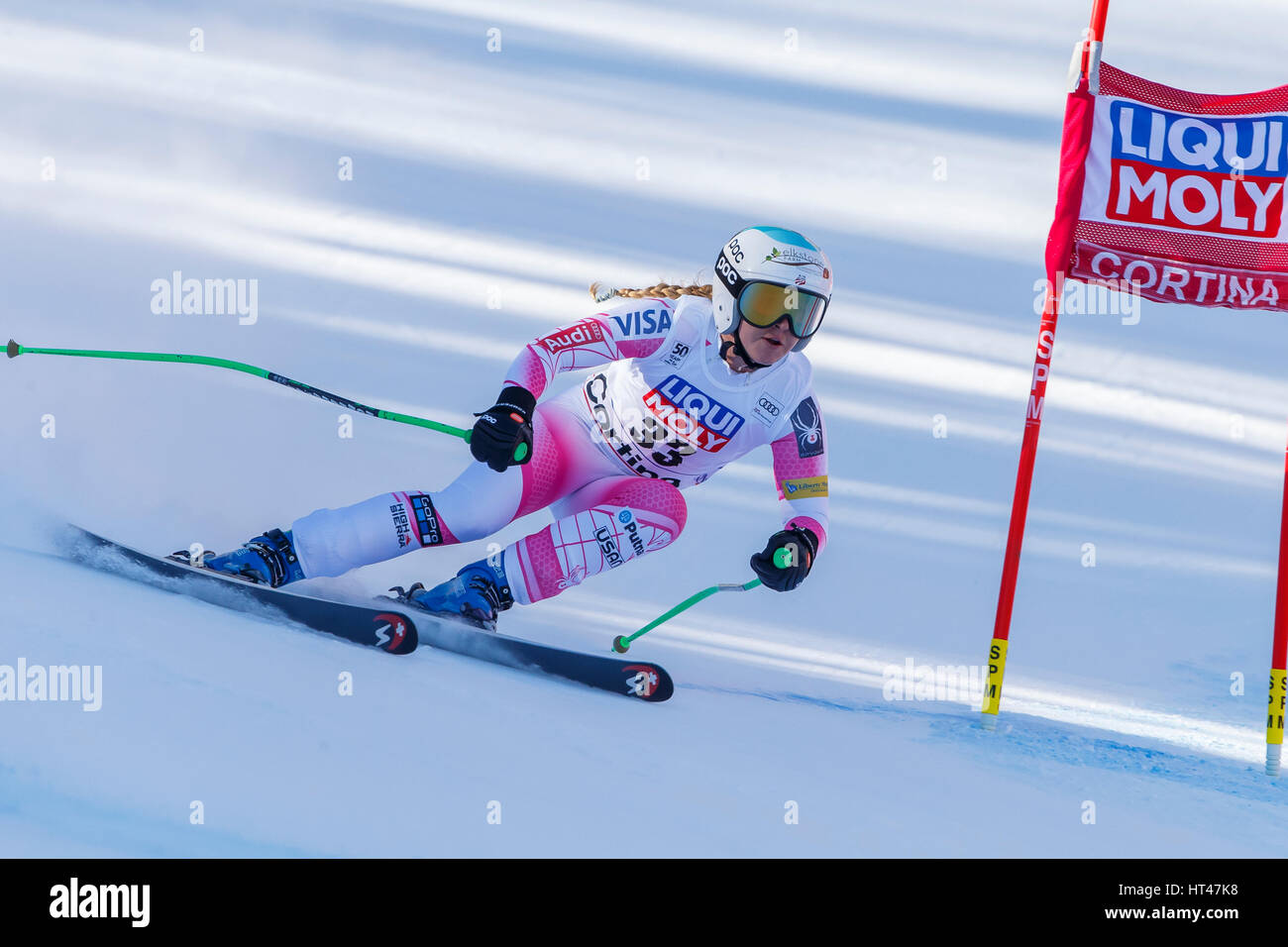 Cortina d’Ampezzo, Italy 29 January 2017. MARNO Anna (Usa) competing in ...