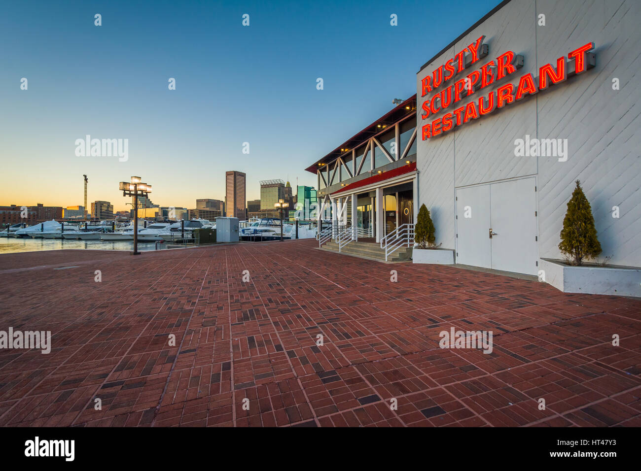 The Rusty Scupper Restaurant, at the Inner Harbor, in Baltimore ...