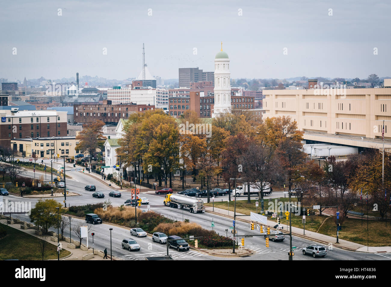 View of President's Street in downtown Baltimore, Maryland Stock Photo ...