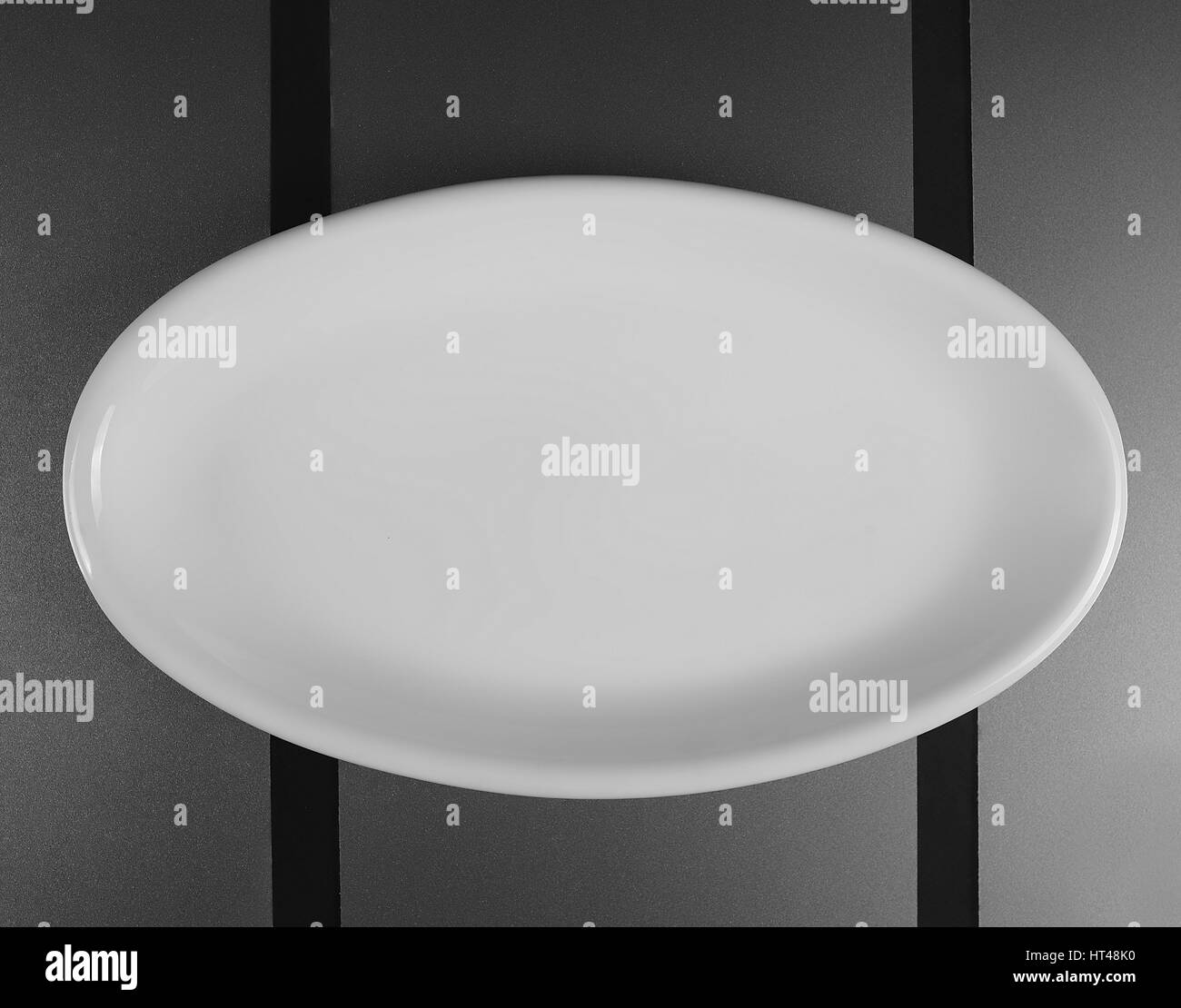 Porcelain round square shallow dish.Top view Stock Photo - Alamy