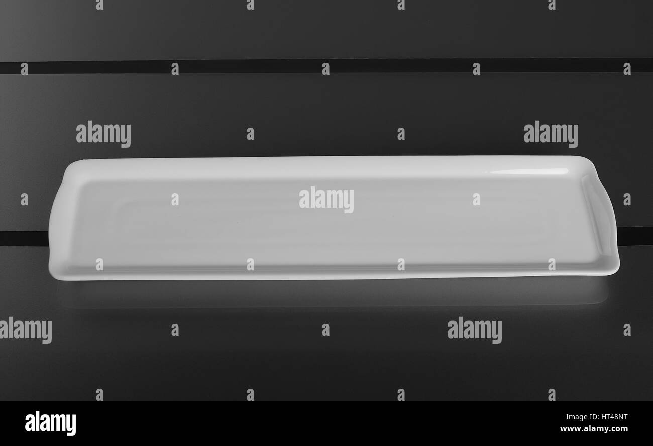 White porcelain square shallow bowl Stock Photo - Alamy