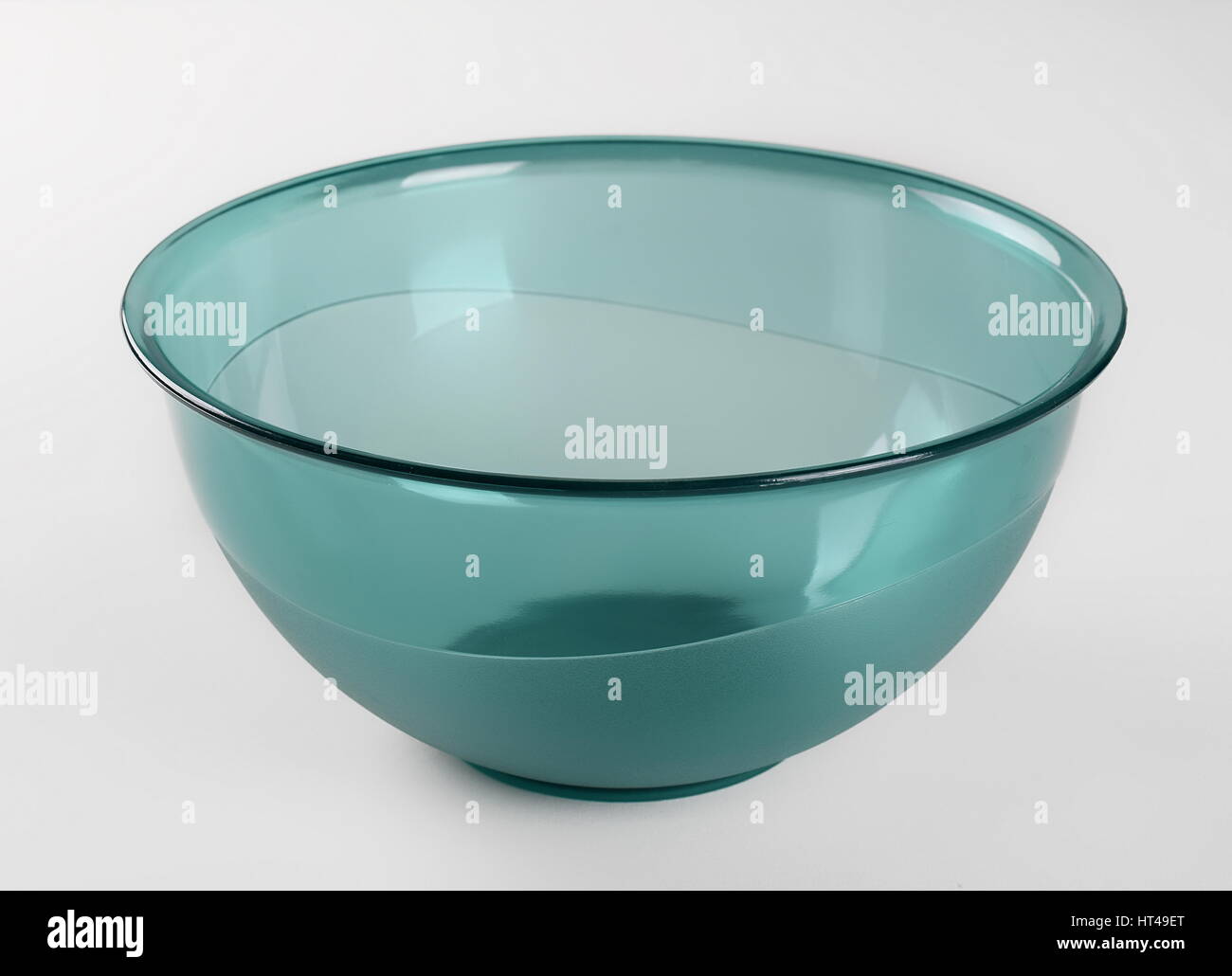 Green transparent plastic deep dish, isolated on white background Stock ...