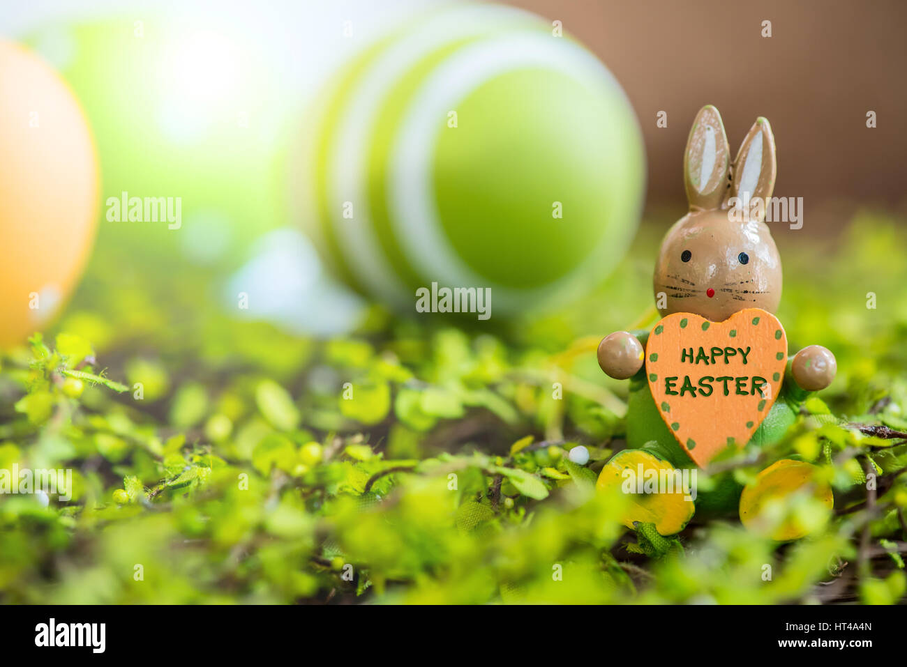 Happy Easter day, bunny and egg, Christians worldwide celebrate Stock ...