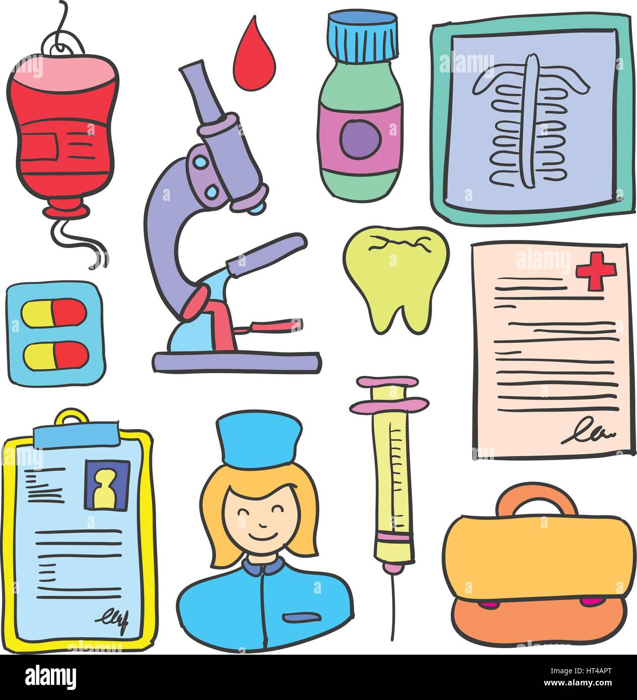 Doodle of object medical design vector Stock Vector Image & Art - Alamy