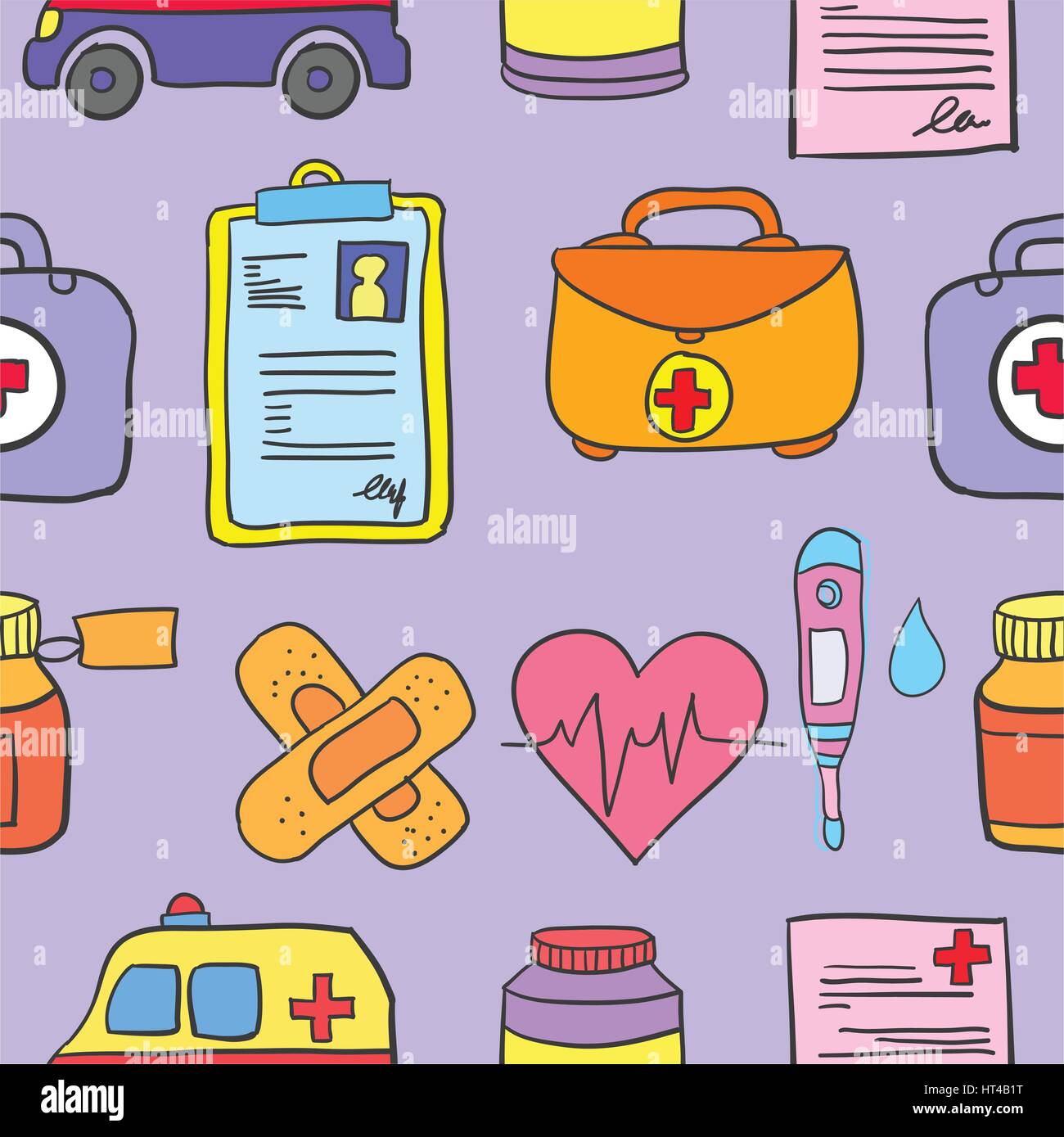 Doodle of medical object design cartoon Stock Vector Image & Art - Alamy