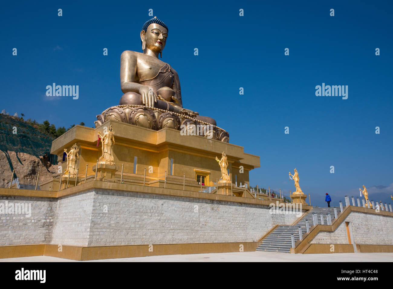 Bhutan, Thimphu, capital of Bhutan. Buddha Dordenma statue. One of the ...