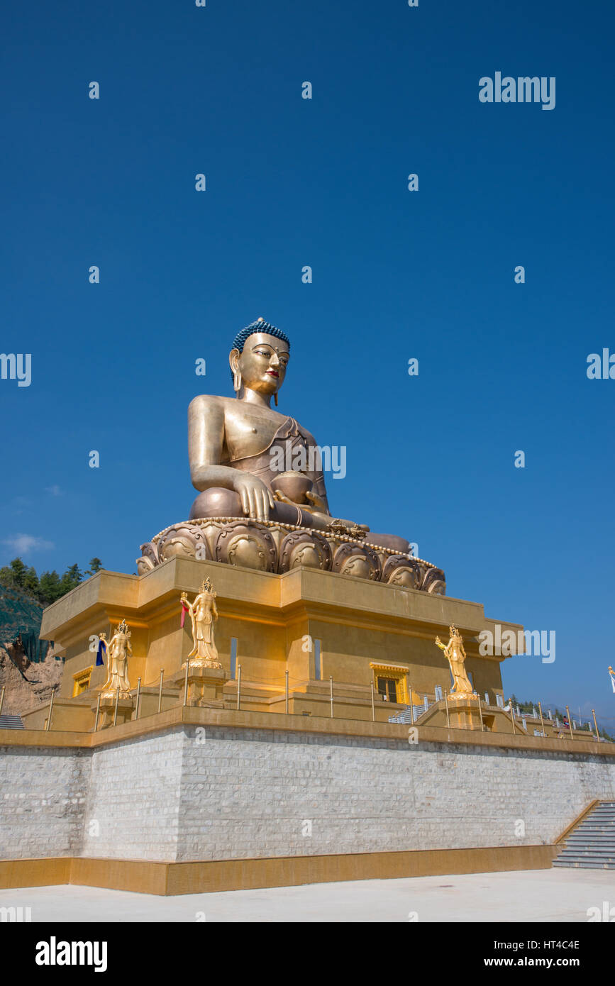 Bhutan, Thimphu, capital of Bhutan. Buddha Dordenma statue. One of the ...
