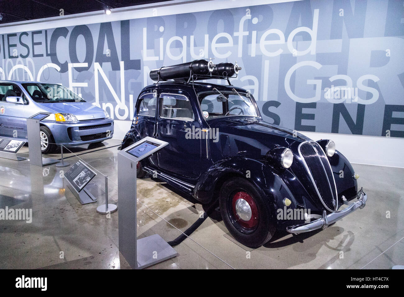 Los Angeles, CA, USA — March 4, 2017: Black 1939 Fiat 508C Balilla ...
