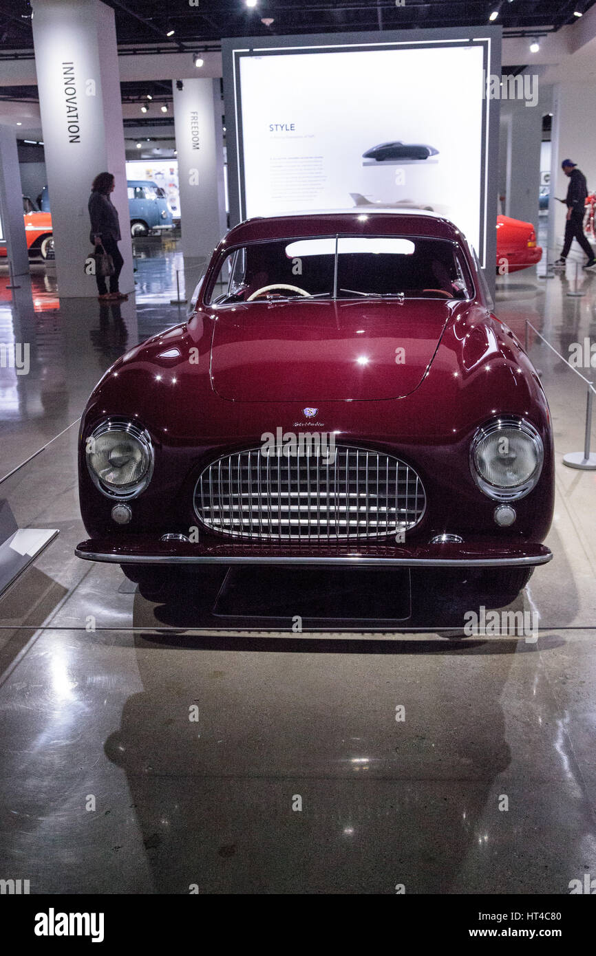 Los Angeles, CA, USA — March 4, 2017: Red 1947 Cisitalia 202 coupe at ...
