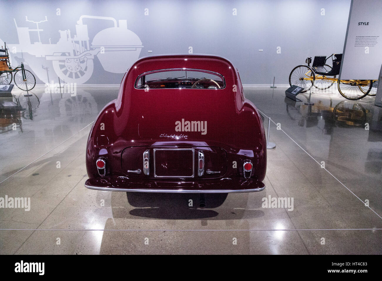 Los Angeles, CA, USA — March 4, 2017: Red 1947 Cisitalia 202 coupe at ...