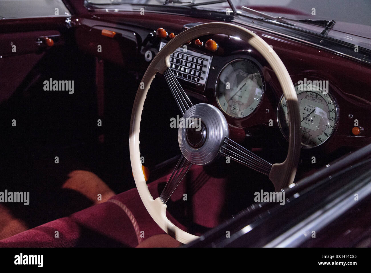 Los Angeles, CA, USA — March 4, 2017: Red 1947 Cisitalia 202 coupe at ...
