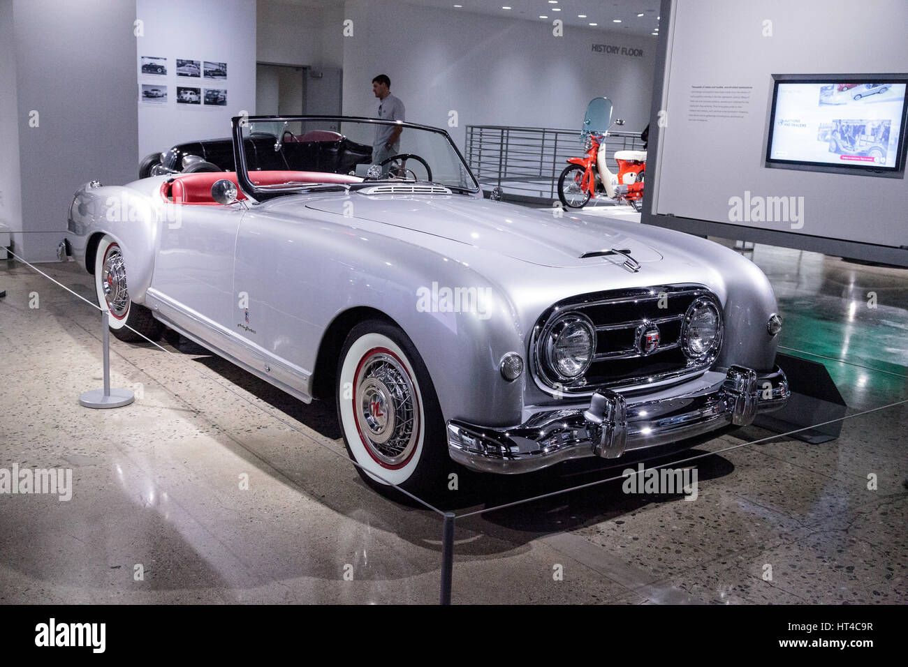 Los Angeles, CA, USA — March 4, 2017: Silver 1953 Nash-Healey ...