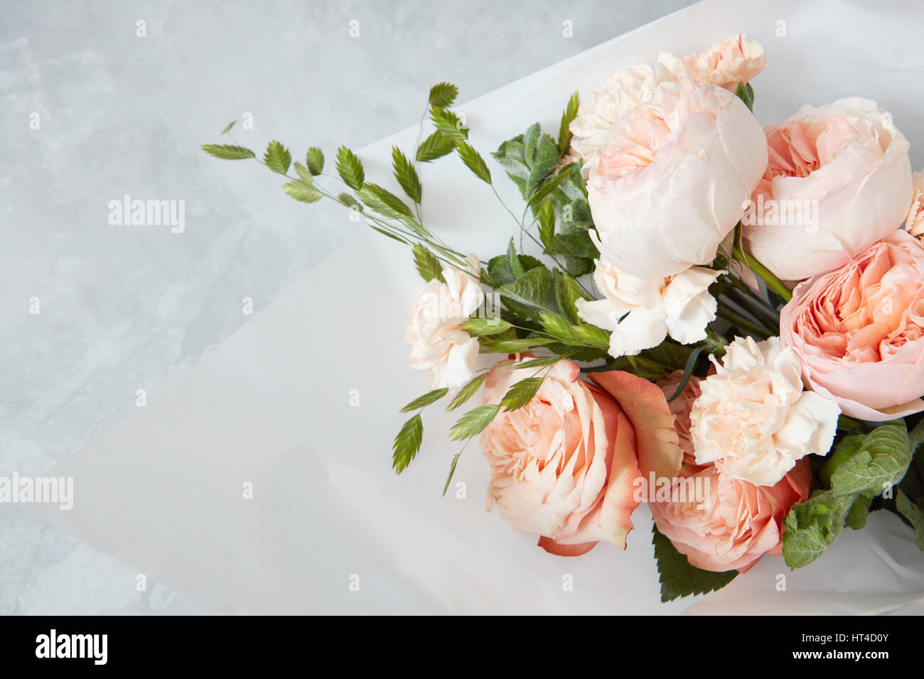 Roses on white background Stock Photo - Alamy