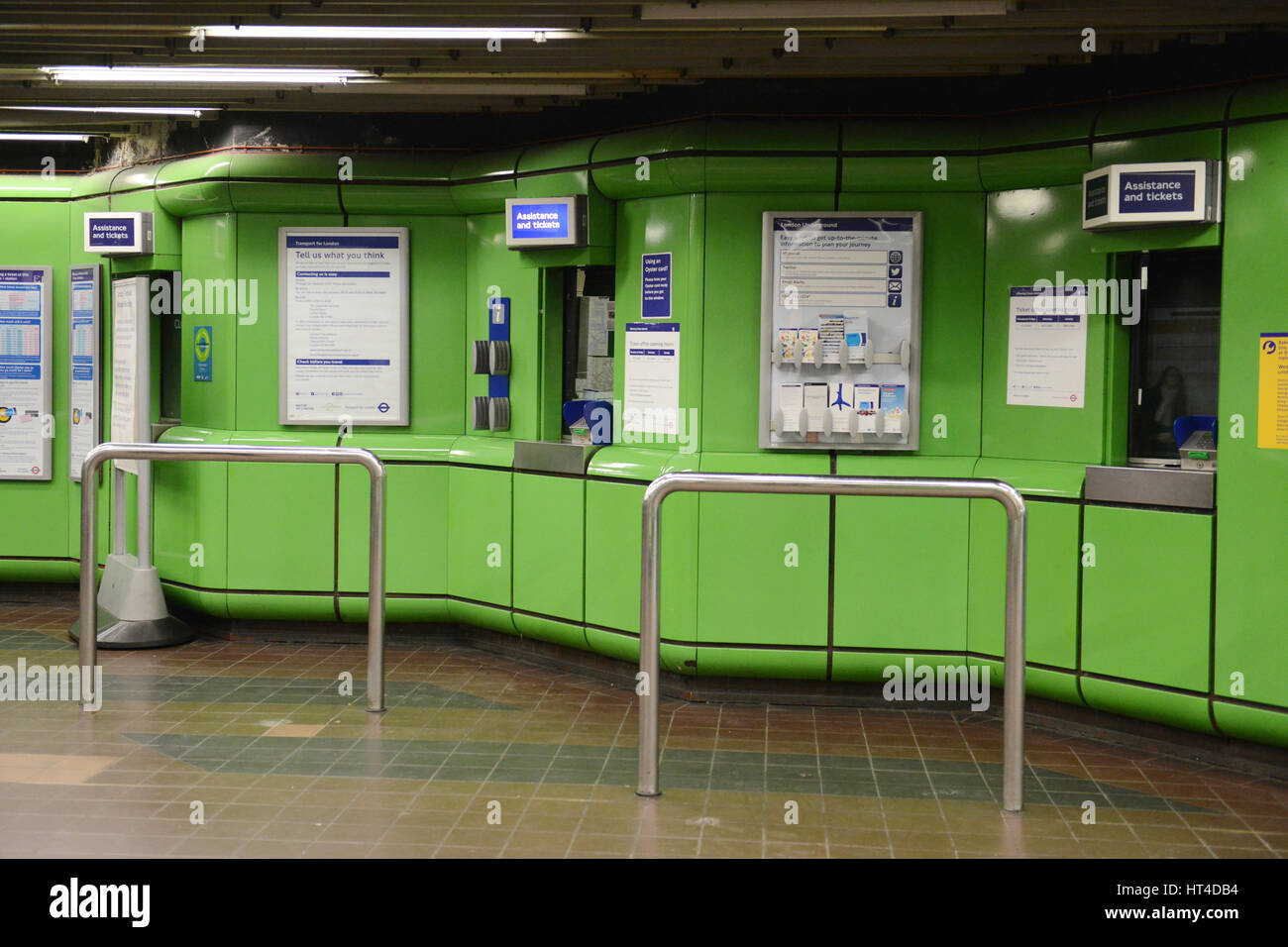 London Underground ticket offices Featuring: London Underground ticket ...