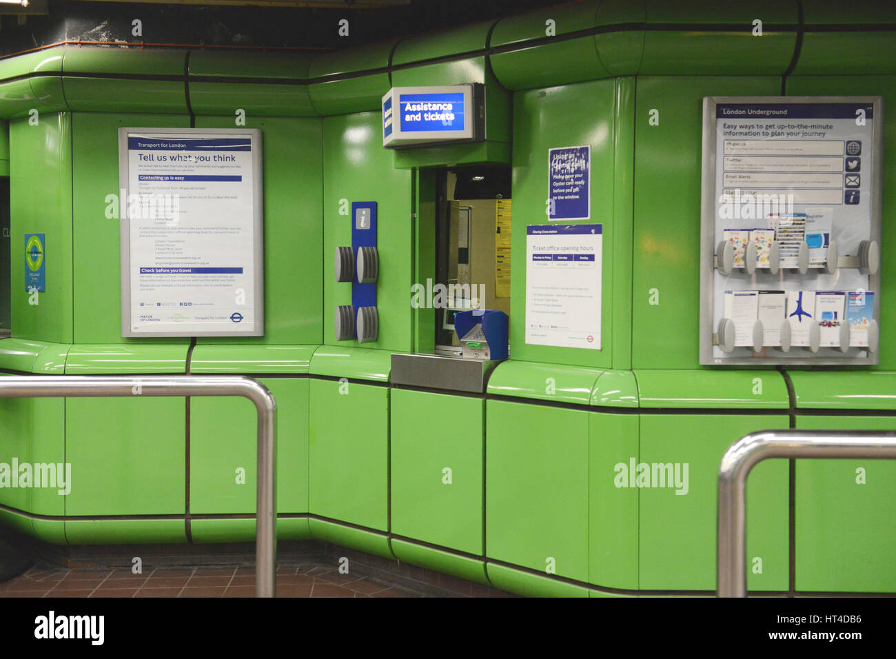 London Underground ticket offices Featuring: London Underground ticket ...
