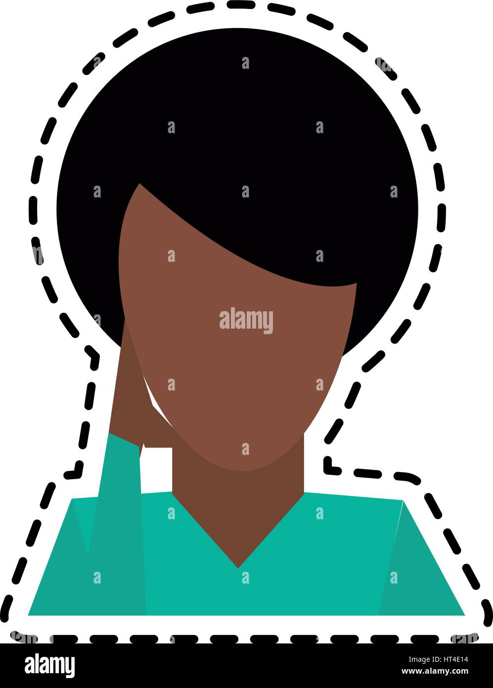 faceless woman portrait icon image Stock Vector Image & Art - Alamy