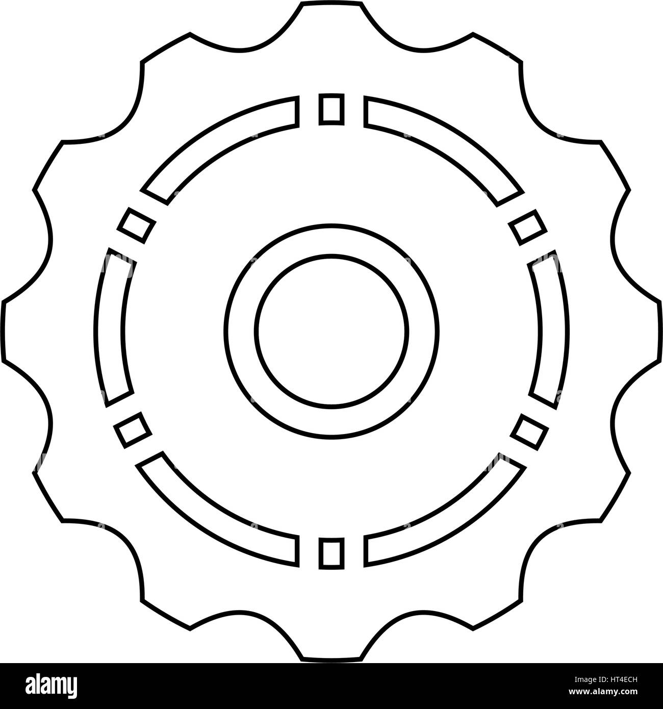 single gear icon image Stock Vector Image & Art - Alamy