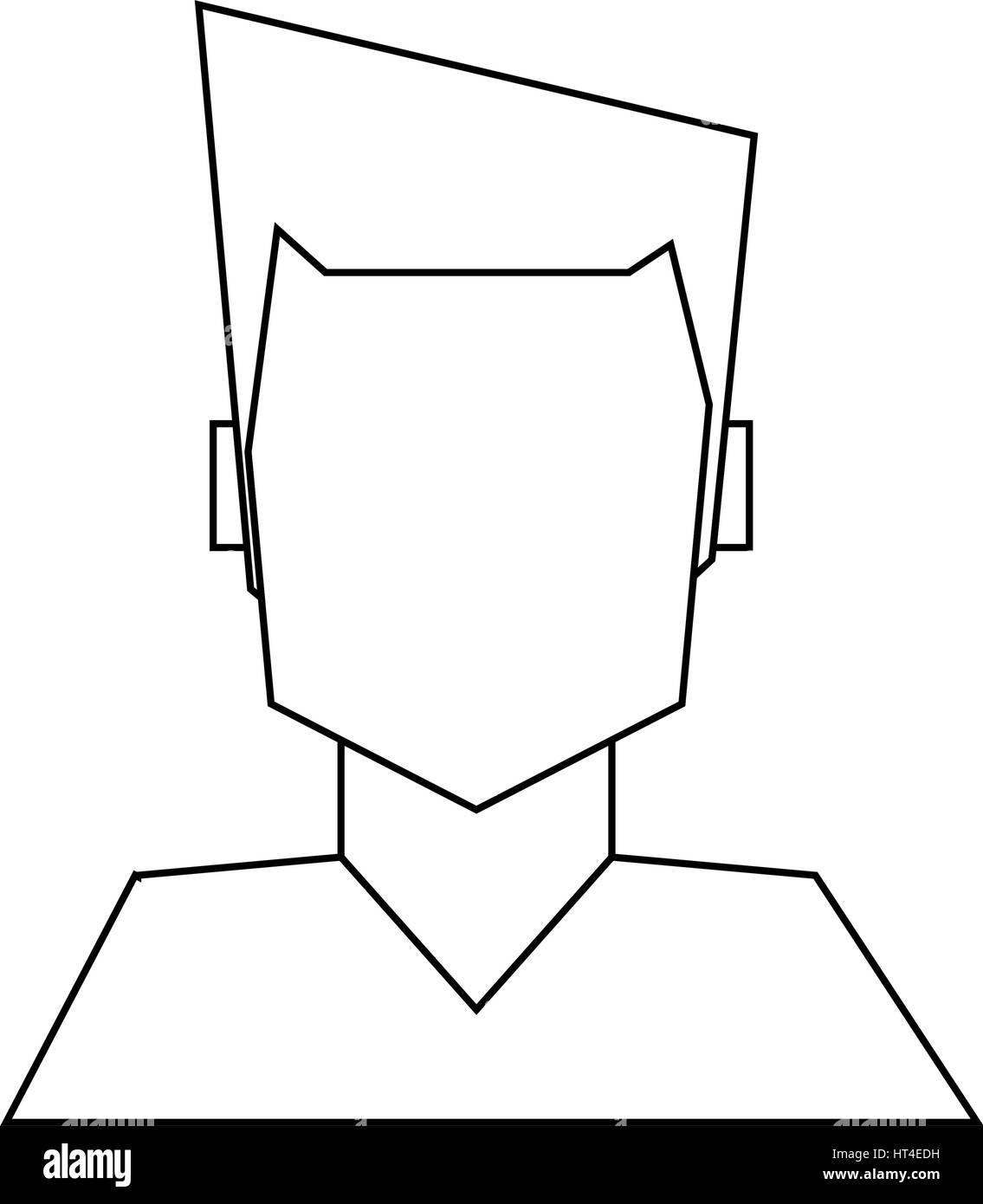 faceless man portrait icon image Stock Vector Image & Art - Alamy